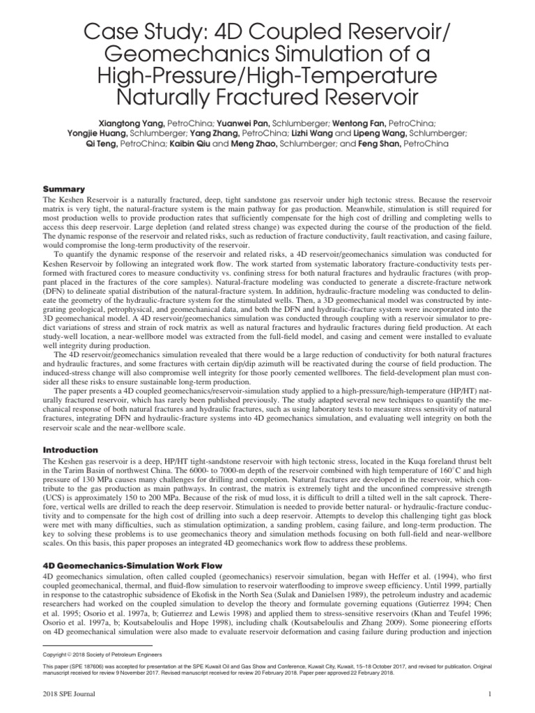 1d Mem and Wellbore Stability | PDF