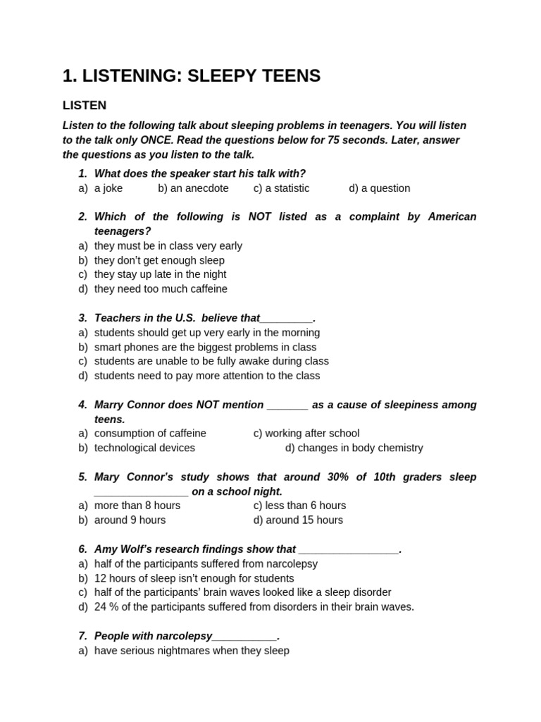 Extra Epe Listening Materials | PDF