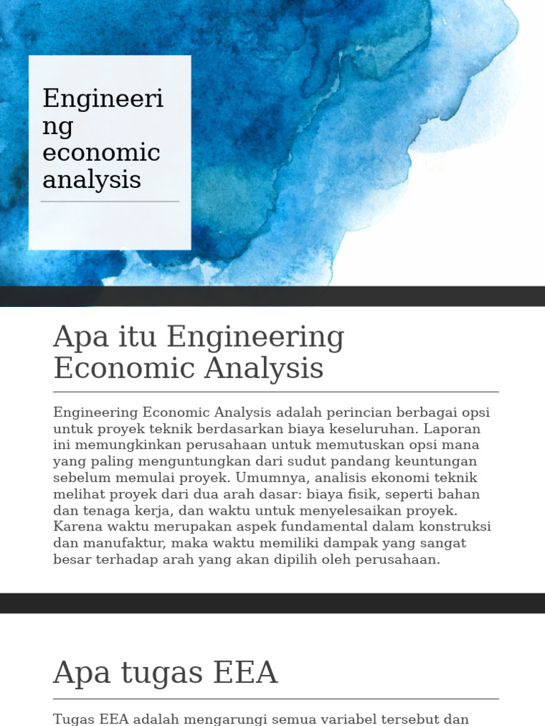 Engineering Economic Analysis | PDF