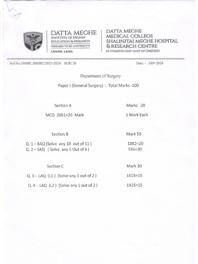 MBBS Final Exam Syllabus | PDF