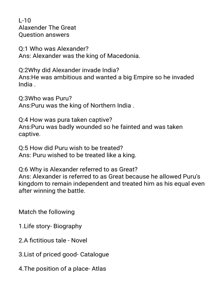 L-10 Alexander The Great | PDF