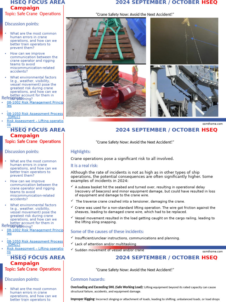 2024 05 - Safe Lifting Operations | PDF