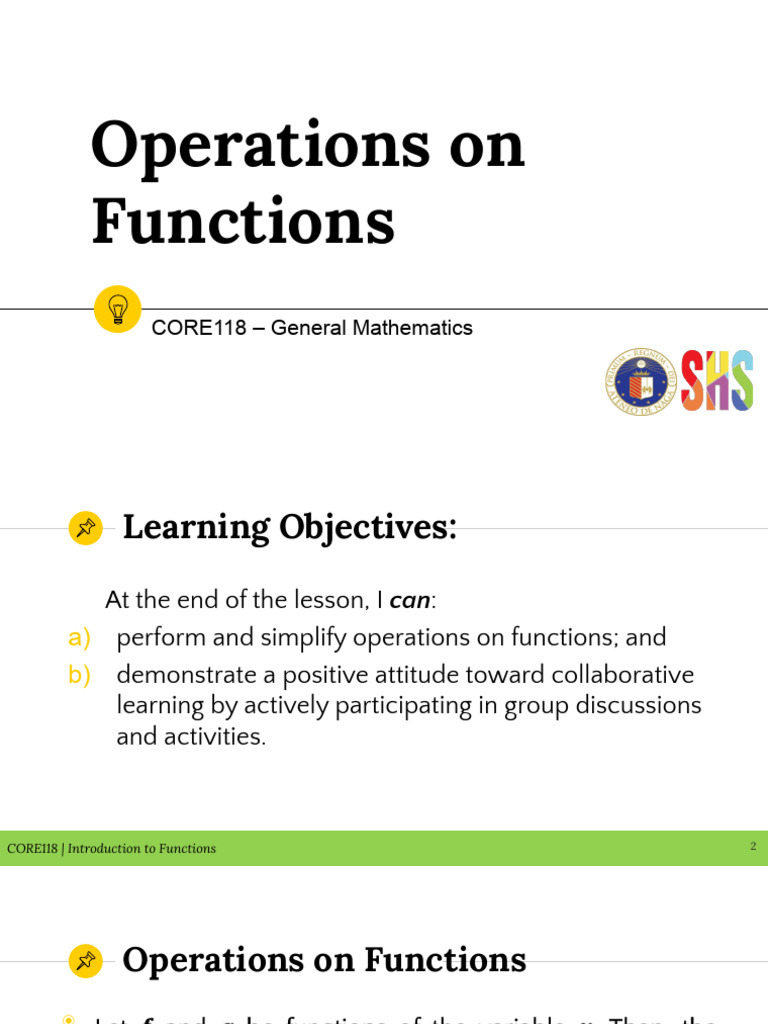 1.2 Operations On Functions | PDF