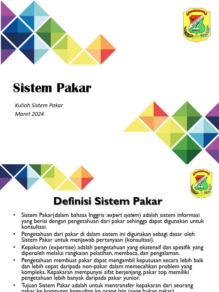 Sistem Pakar 1 | PDF