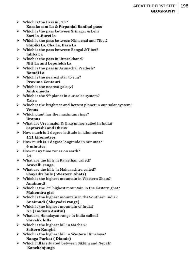 AFCAT General Knowledge Ebook-Unlocked | PDF