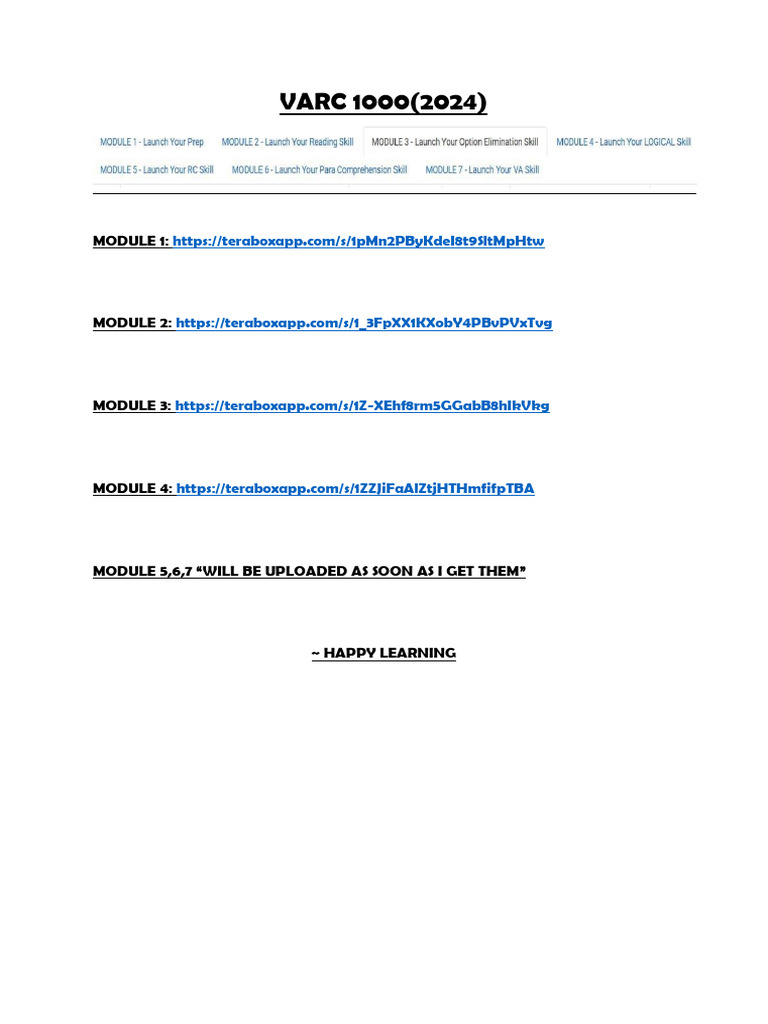 Varc 1000 (2024) | PDF