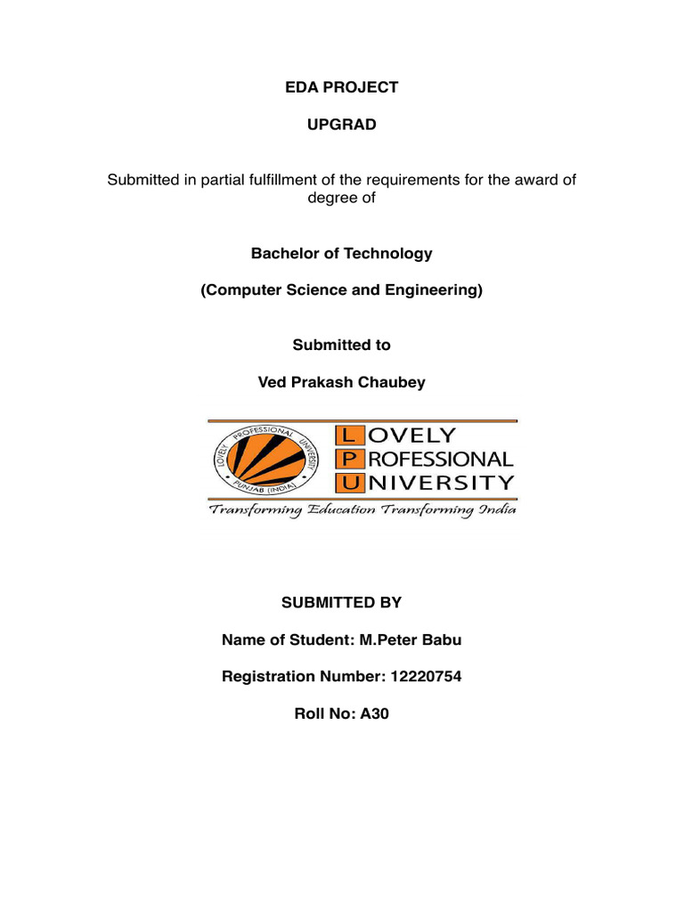 Submitted in Partial Fulfillment of The Requirements For The Award of Degree of | PDF