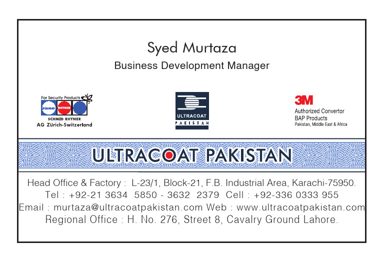 Murtaza Visiting Card | PDF