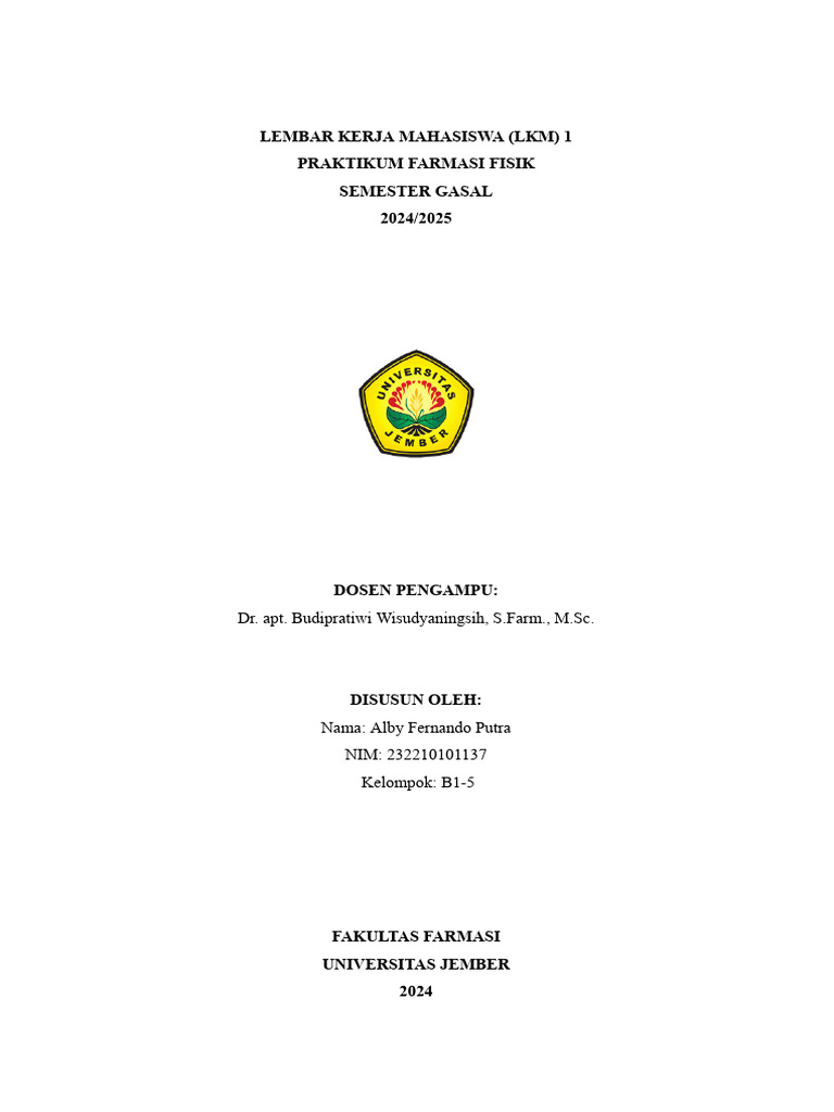 Alby Fernando Putra. 23-137 - Mikromeritik | PDF