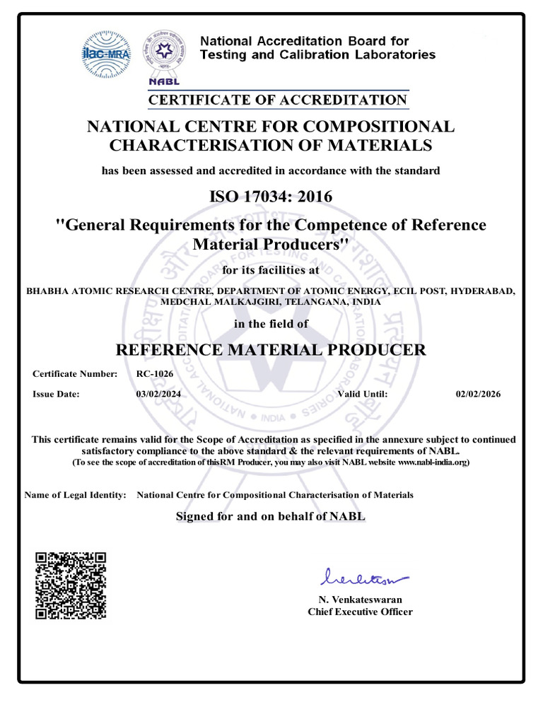 Certificate RC-1026 PDF | PDF