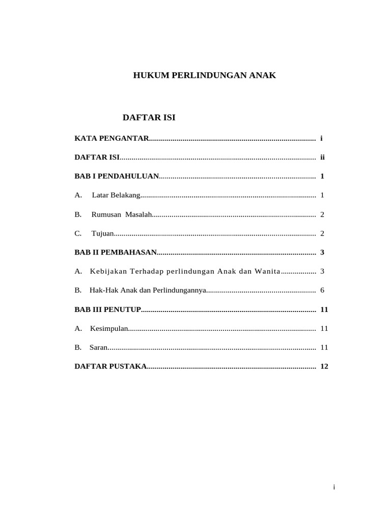 Hukum Perlindungan Anak | PDF