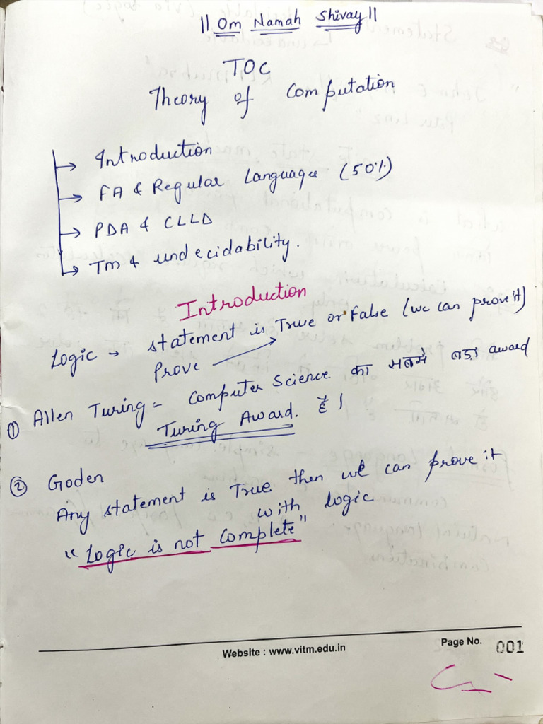 FLA Unit-1 Notes | PDF