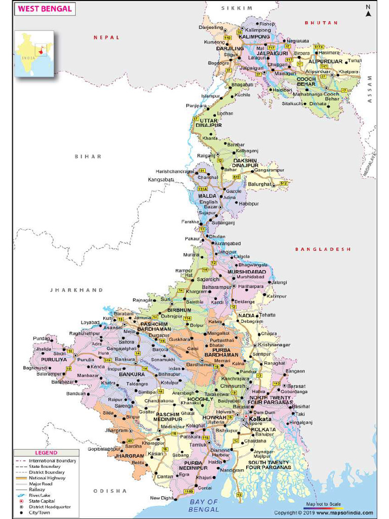 West Bengal Map | PDF