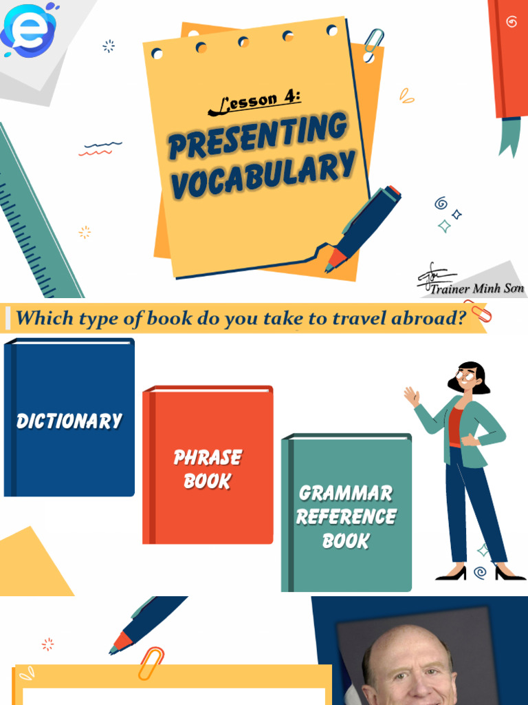 TSS Lesson 4 - Teaching Vocabulary | PDF