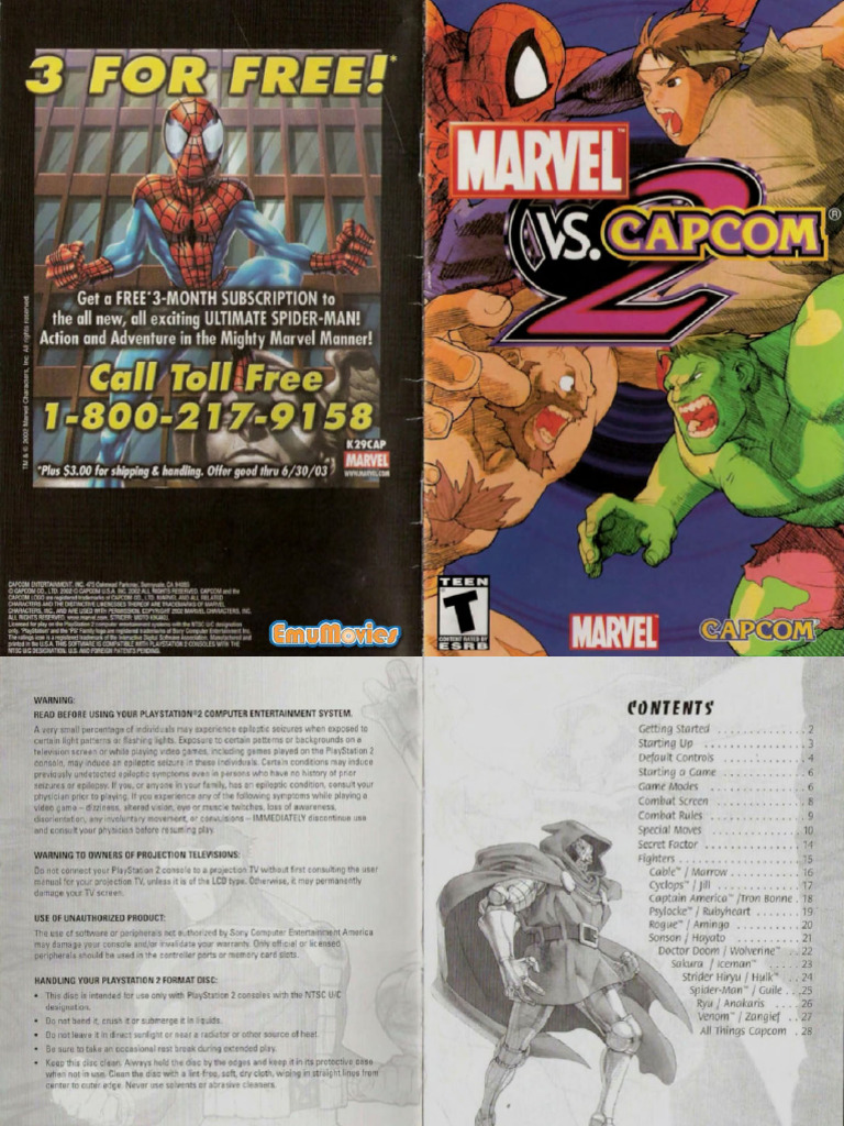 Marvel vs. Capcom 2 - New Age of Heroes (USA) | PDF