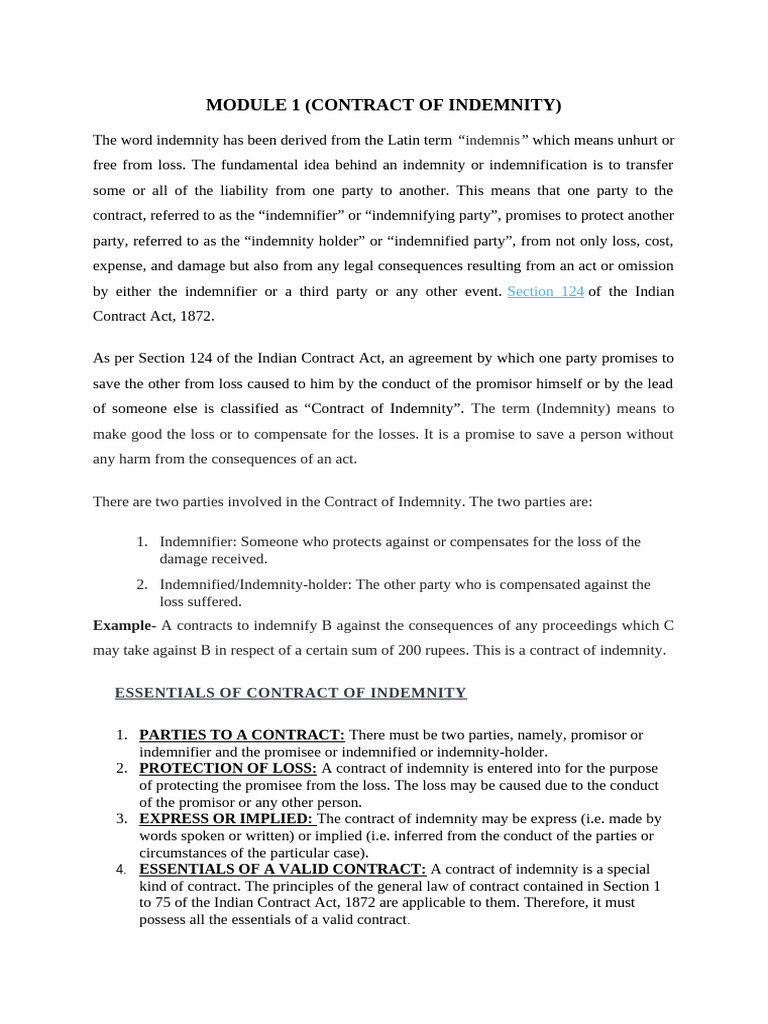 Contract Exam Notes | PDF