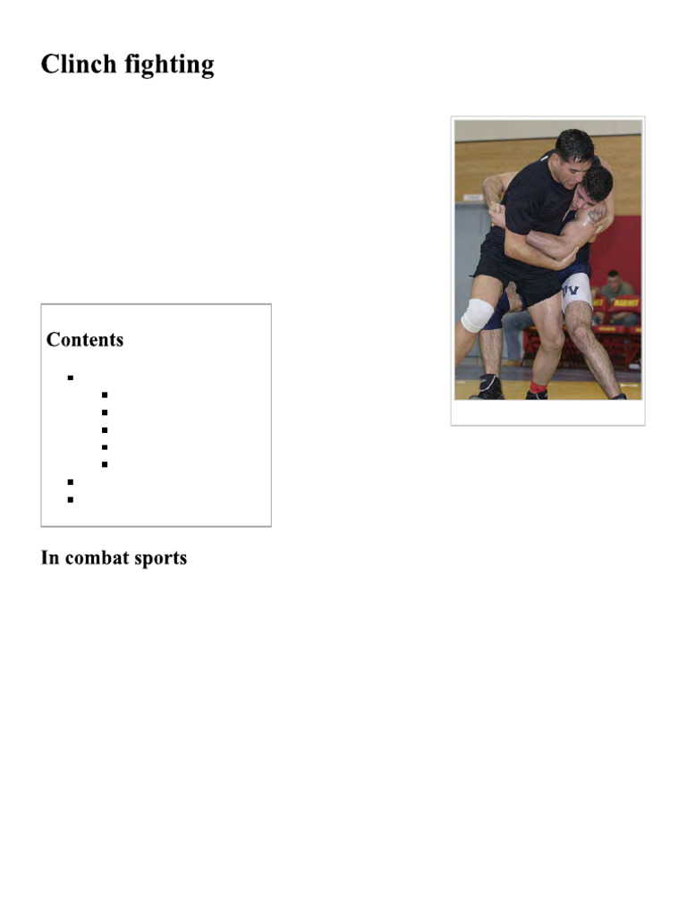Clinch Fighting-2017 - PDF Room | PDF | Grappling | Individual Sports