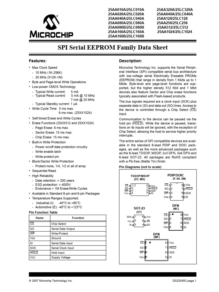 Eeprom Family | PDF
