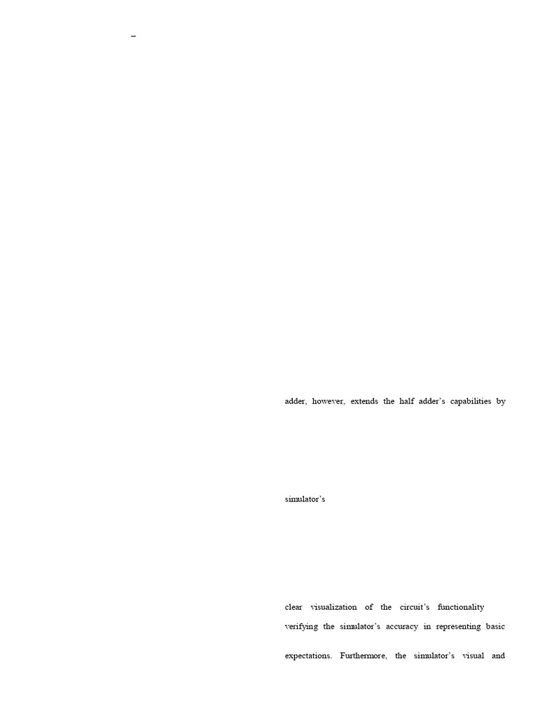 Verifying Deeds Simulator As A Savvy Tool For Half Adder and Full Adder ...