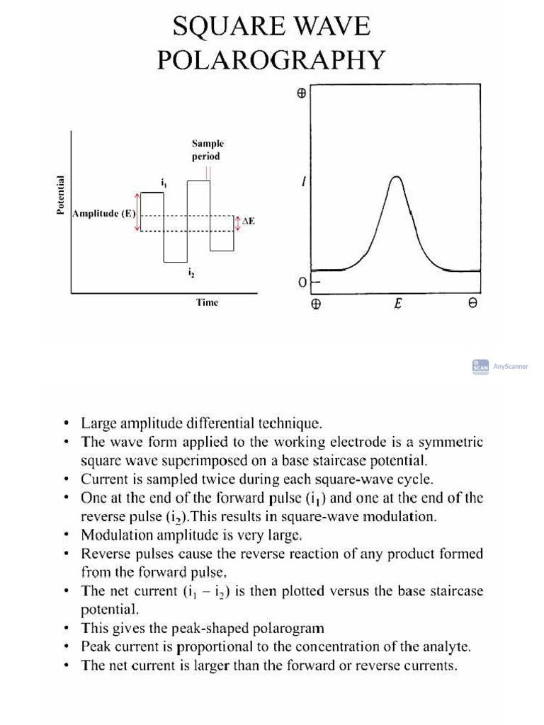 Square Wave Polarography | PDF