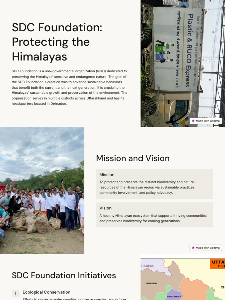 SDC Foundation Protecting The Himalayas | PDF