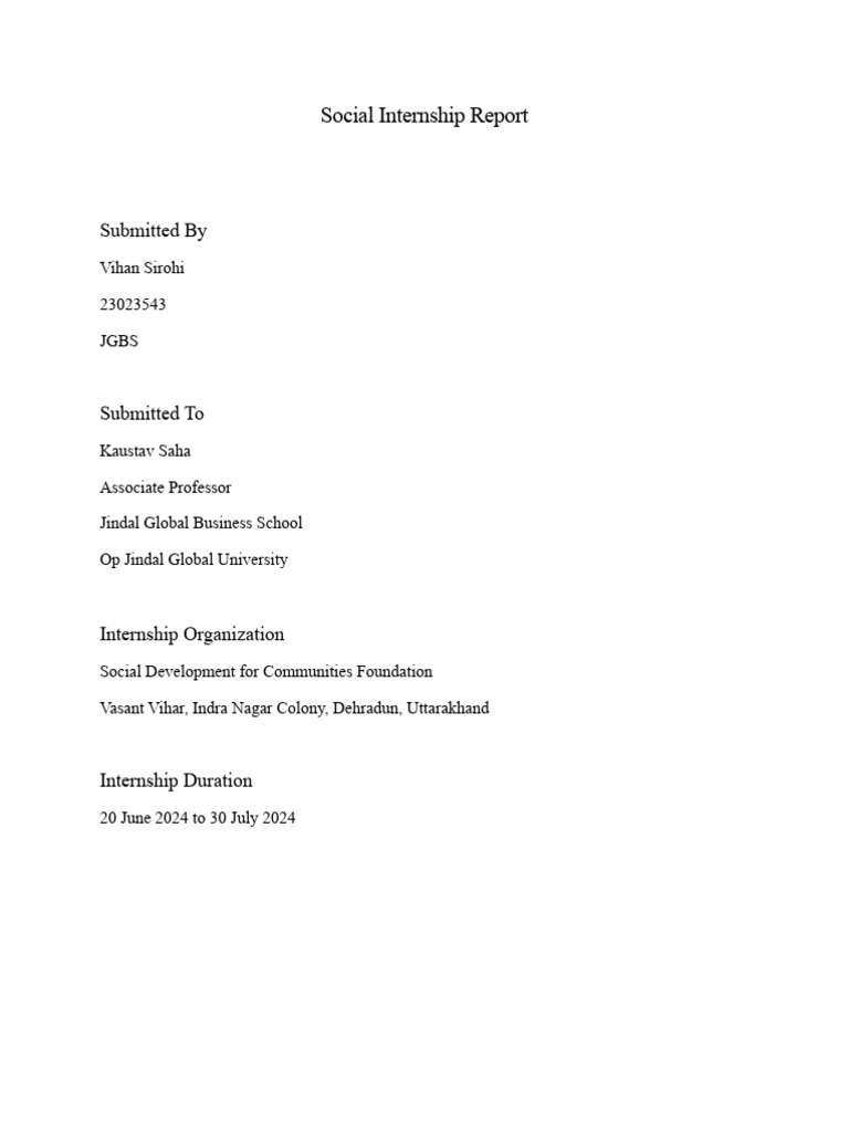 Internship Report-2 | PDF