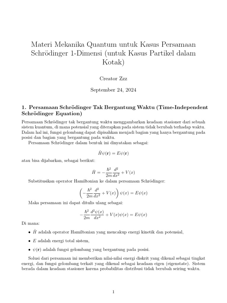 Wave Function | PDF