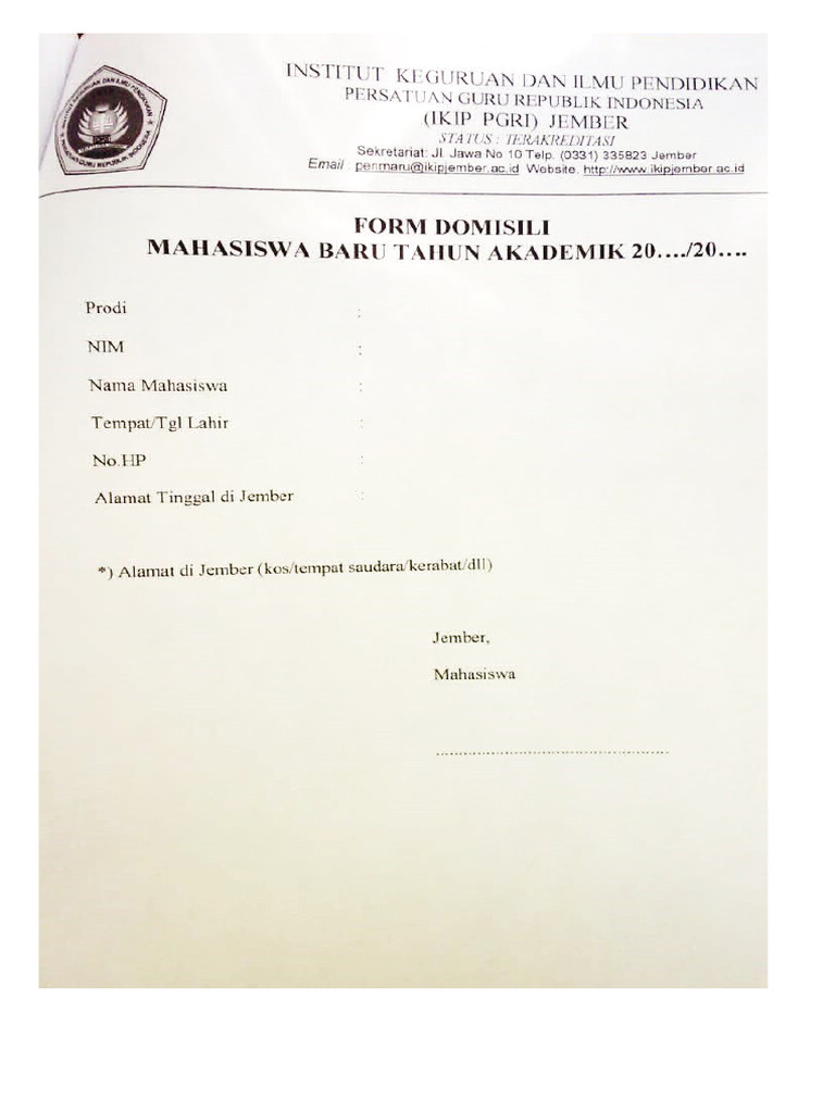 Berkas S2 Ikip Pgri Jember | PDF