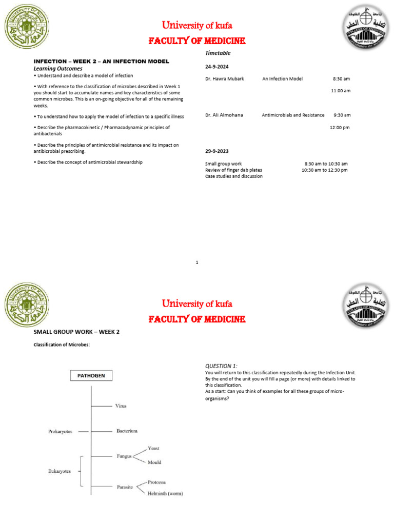 Infection SGD 2 | PDF