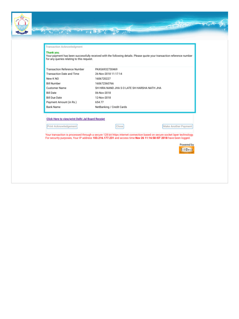 Delhi Jal Board | PDF