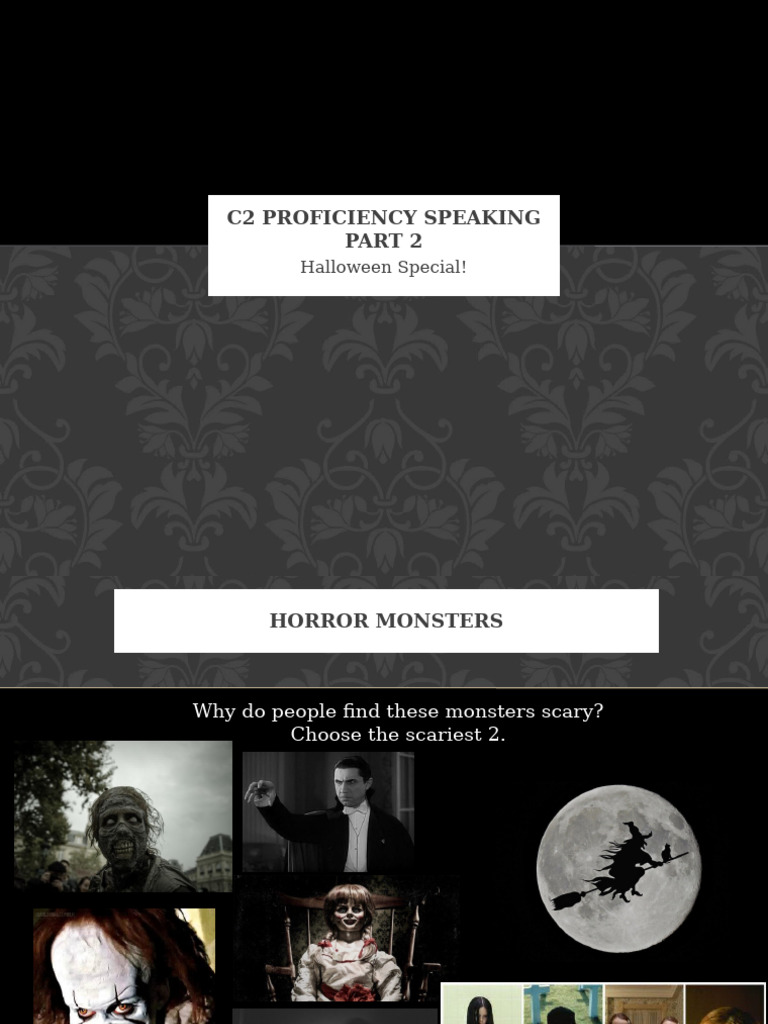 c2 Proficiency Speaking Part 2 Halloween Special | PDF