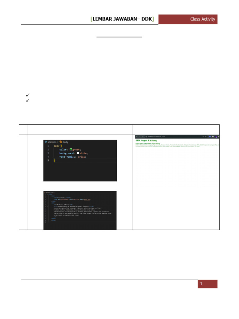 Lembar Jawaban KB-6 | PDF