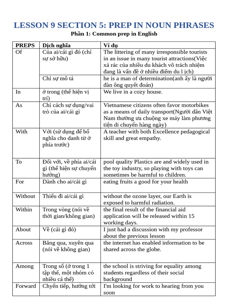 Lesson 9 Section 5 | PDF
