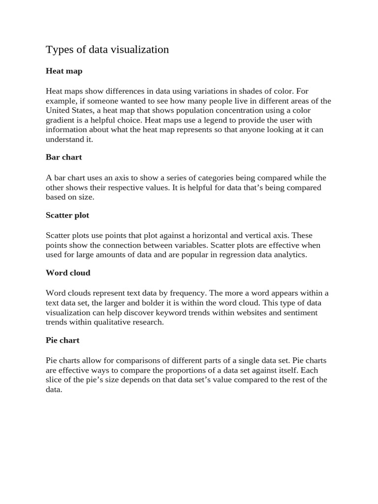 Types of Data Visualization | PDF