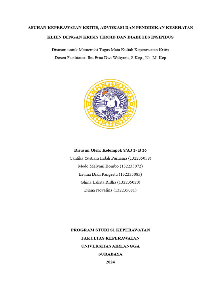 Asuhan Keperawatan Kritis Kelompok 8 | PDF