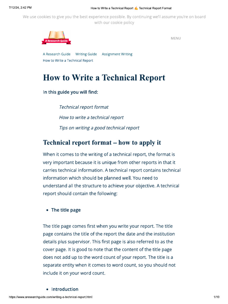 Technical Report Writing | PDF