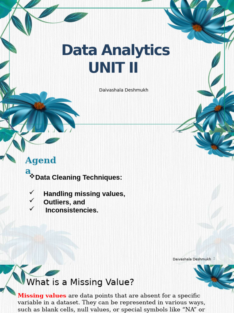 1 Handling Missing Values | PDF