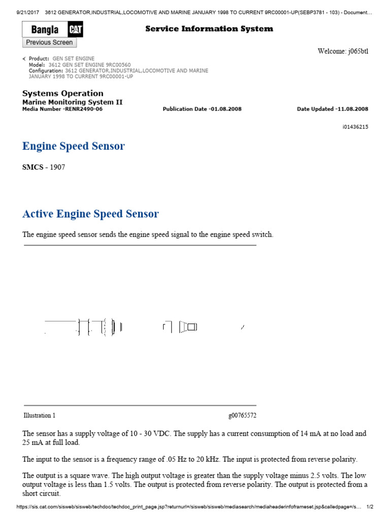 Engine Speed Sensor1 Pdf