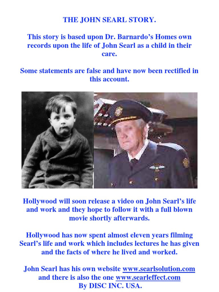 John Searl's Early Struggles | PDF | Hearing Loss | Arrest Warrant