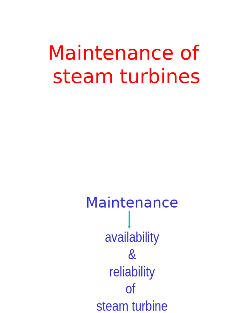 Steam Turbine Maintenance | PDF