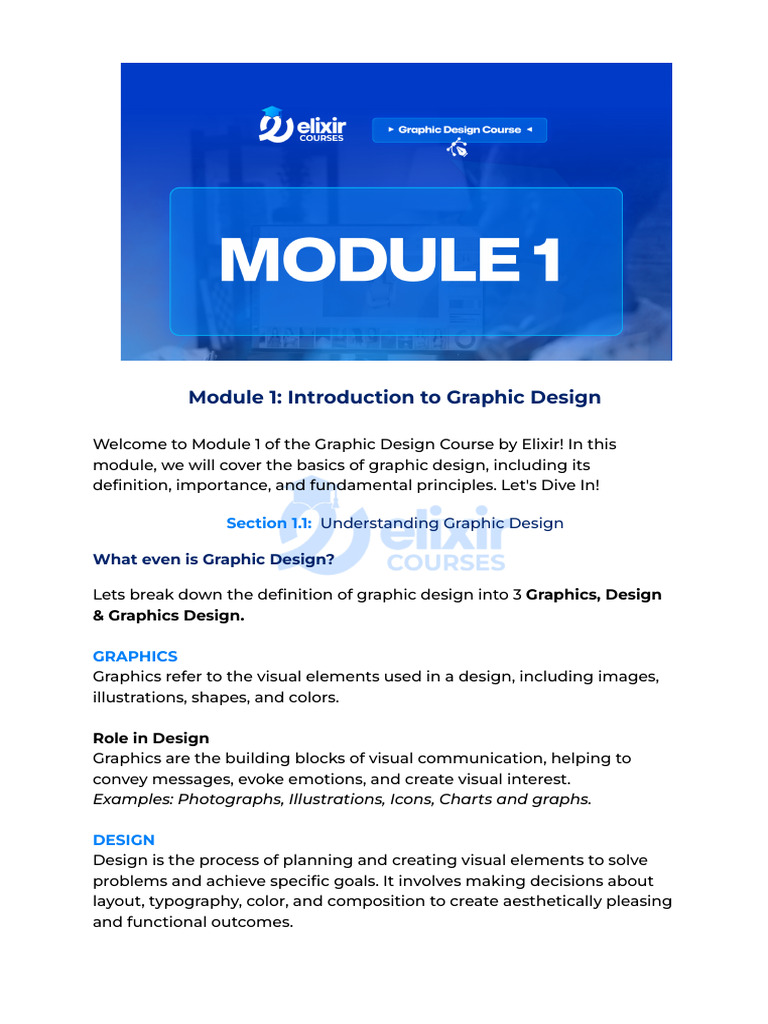 Read This First Module 1 (GDC) | PDF | Graphic Design | Graphics