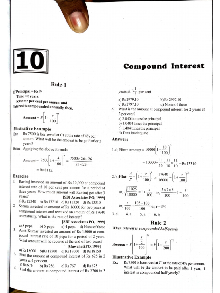 Compound Interest | PDF