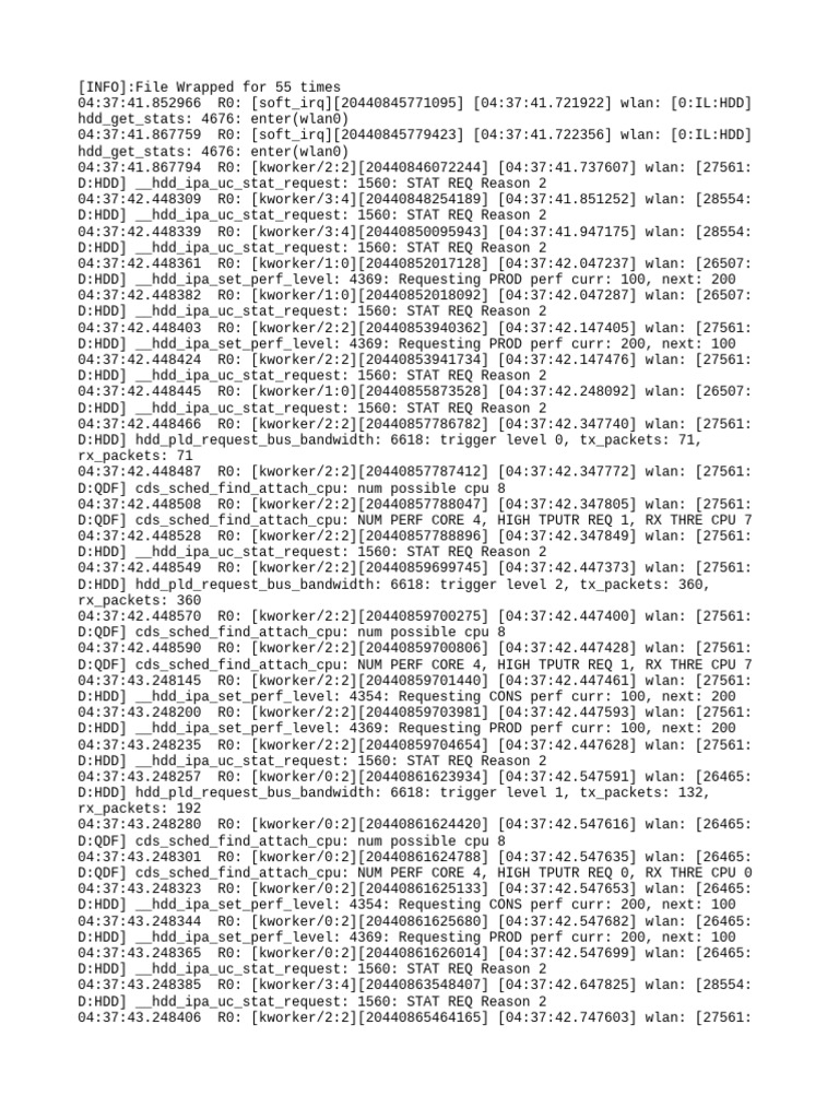 Host Driver Logs Current | PDF