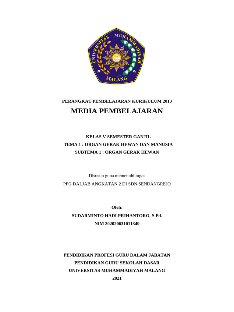 Kelompok B - Sudarminto Hadi Prihantoro - P1 - Media Pembelajaran 1 ...