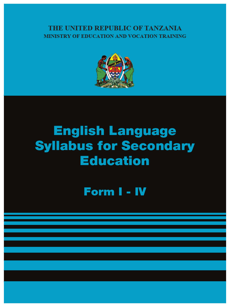 Syllabus For English Language O Level Form I-IV 31.1.2018 - Compressed ...
