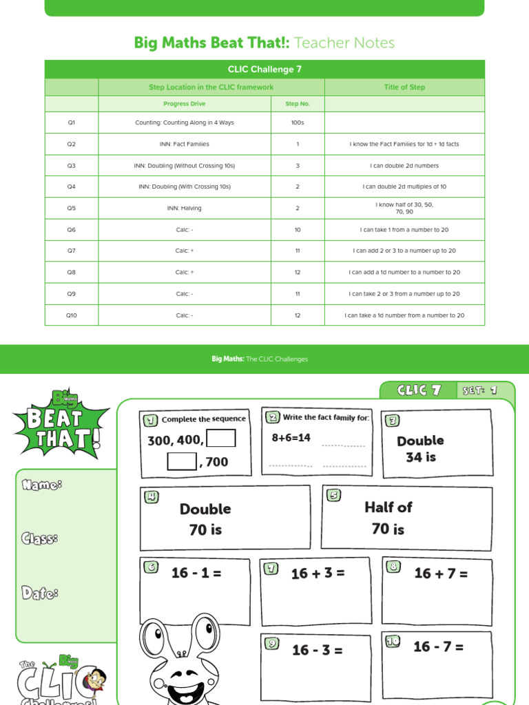 Clic Challenge 7 Questions and Answers | PDF