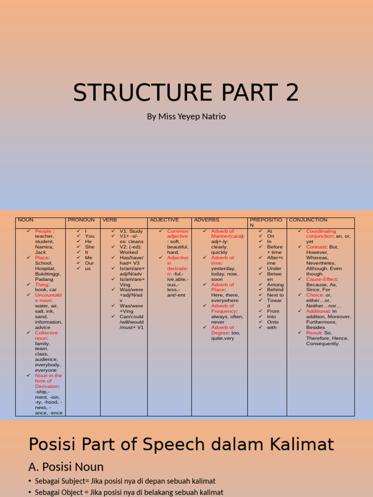 Structure Part 2 | PDF