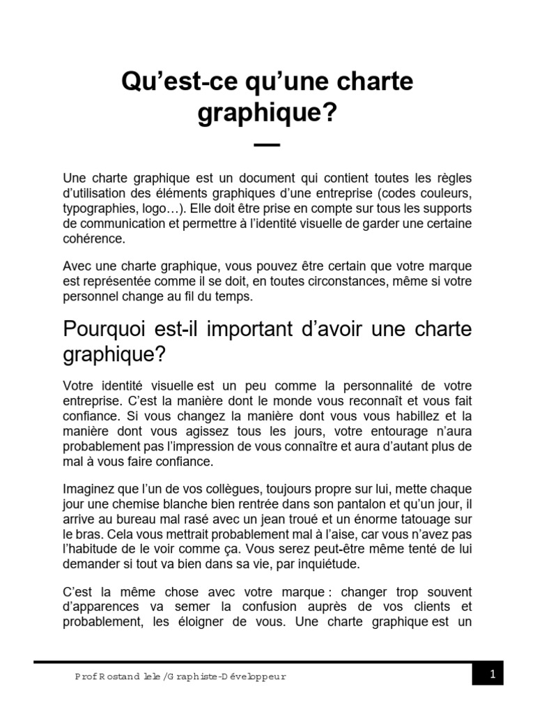 Charte Graphique | PDF