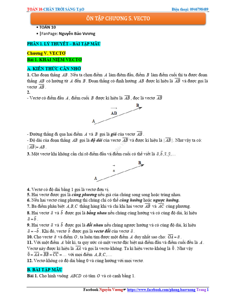 Vec Tơ (Otc) - CTST 10 | PDF