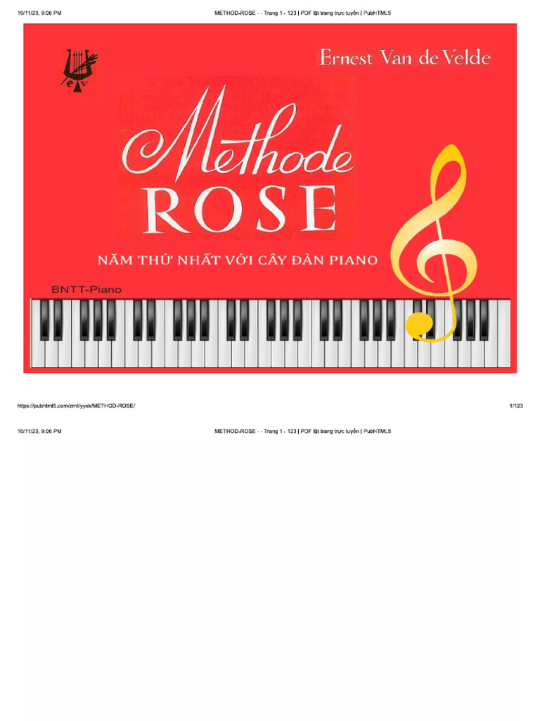 Methode Rose - Luyện Piano | PDF